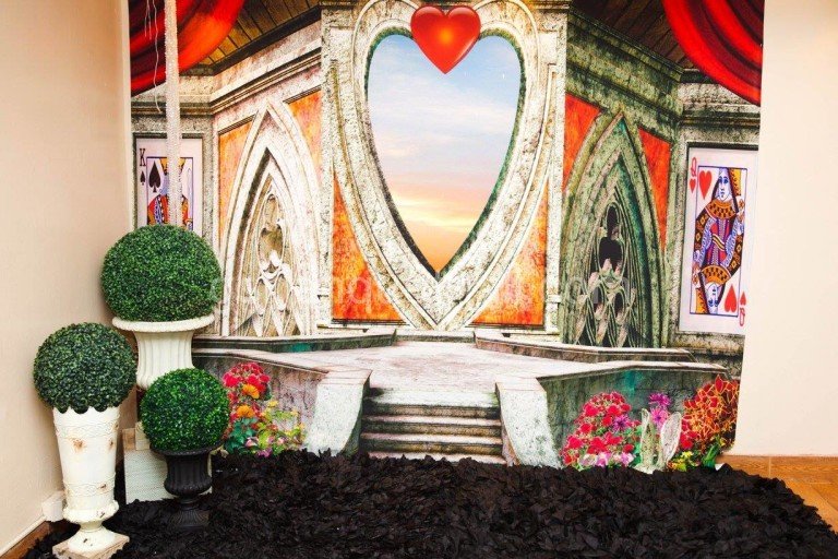 Queen of Hearts - Party decoration - Reina de corazones